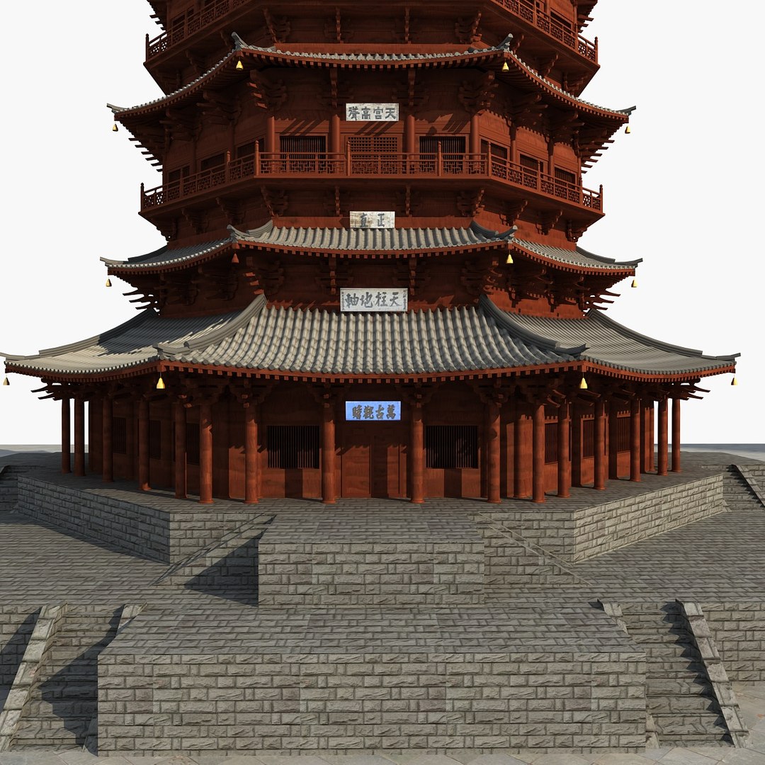 Pagoda of Fogong Temple model - TurboSquid 1838342