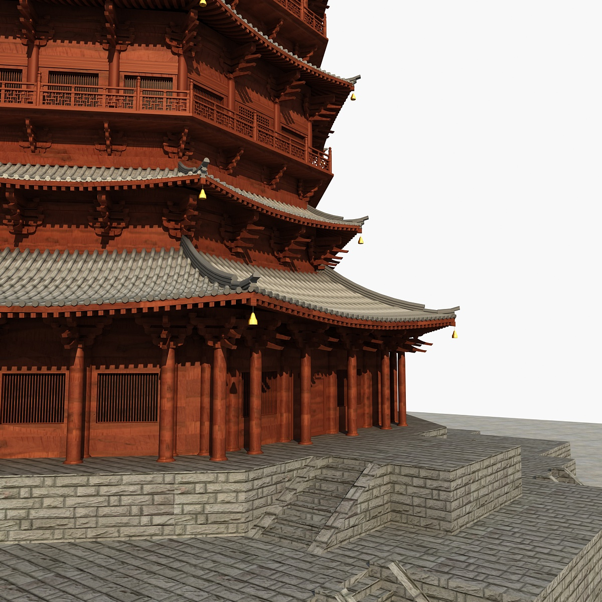 Pagoda of Fogong Temple model - TurboSquid 1838342