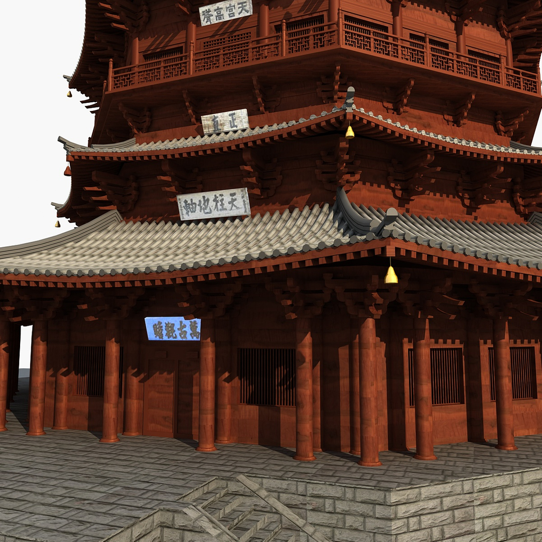 Pagoda of Fogong Temple model - TurboSquid 1838342