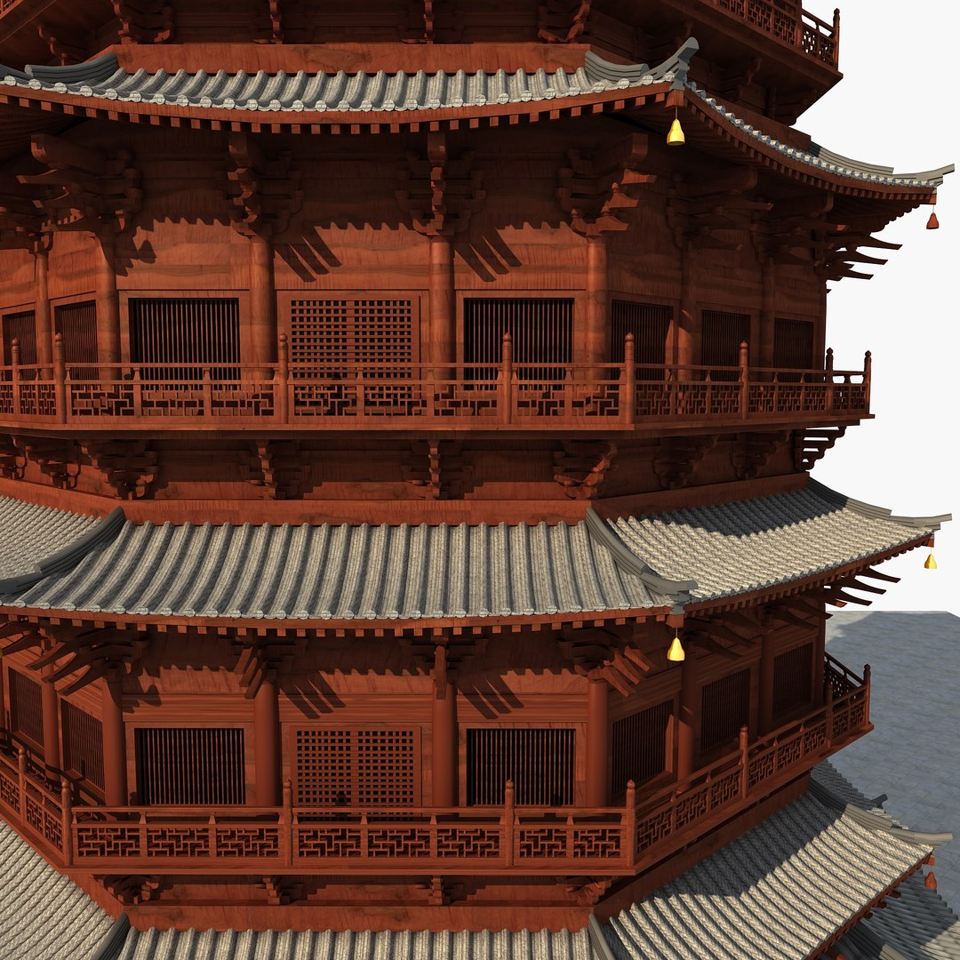Pagoda of Fogong Temple model - TurboSquid 1838342