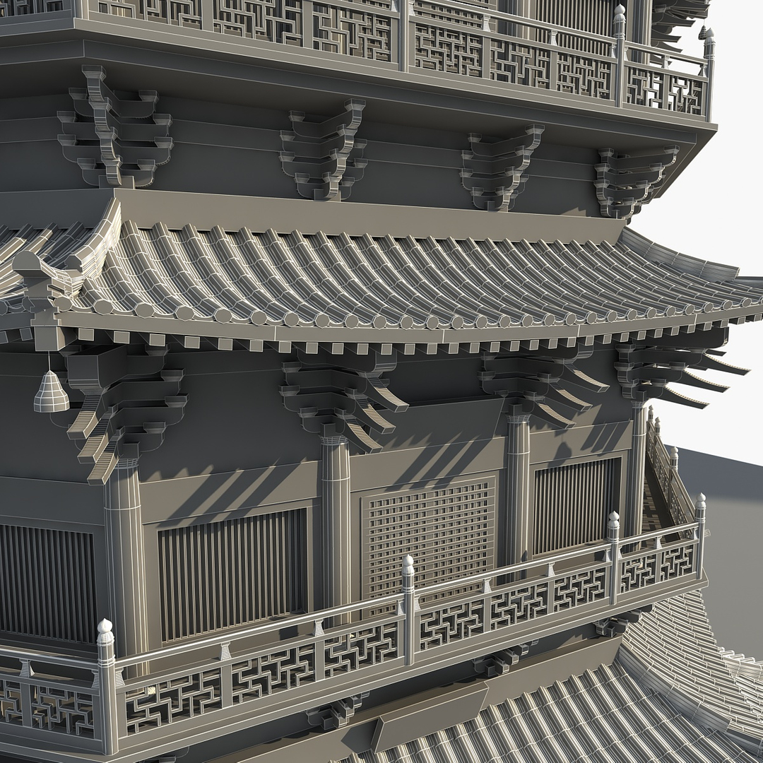 Pagoda of Fogong Temple model - TurboSquid 1838342