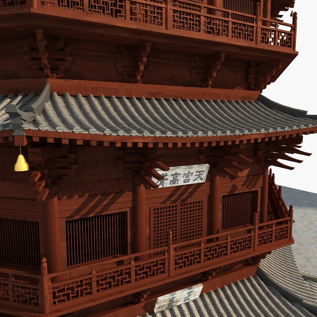 Pagoda of Fogong Temple model - TurboSquid 1838342