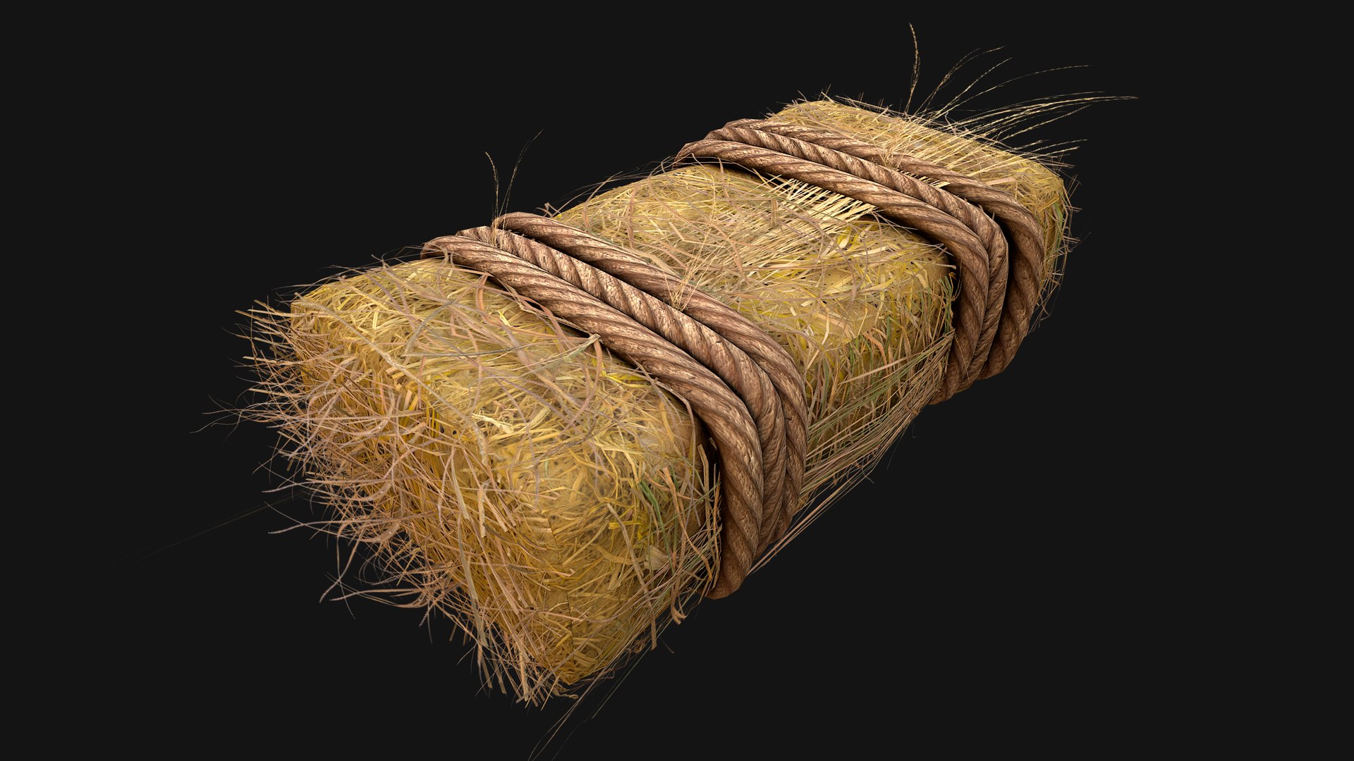 3D Hay Bale Square And Round - TurboSquid 2204270