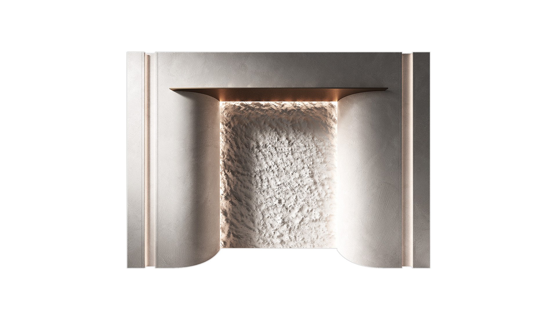 Rounded Modular Doorway Opening Wall Decoration Panels Hallway Pass ...