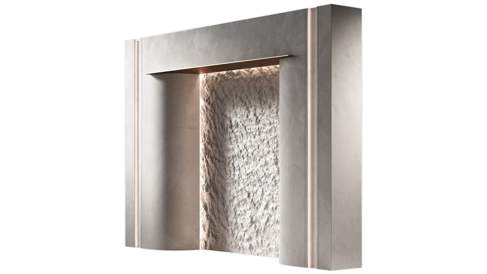 Rounded Modular Doorway Opening Wall Decoration Panels Hallway Pass ...