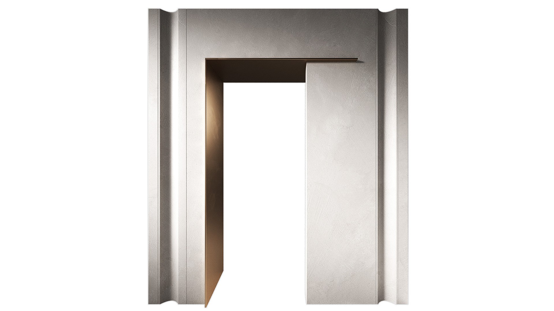 Rounded Modular Doorway Opening Wall Decoration Panels Hallway Pass ...