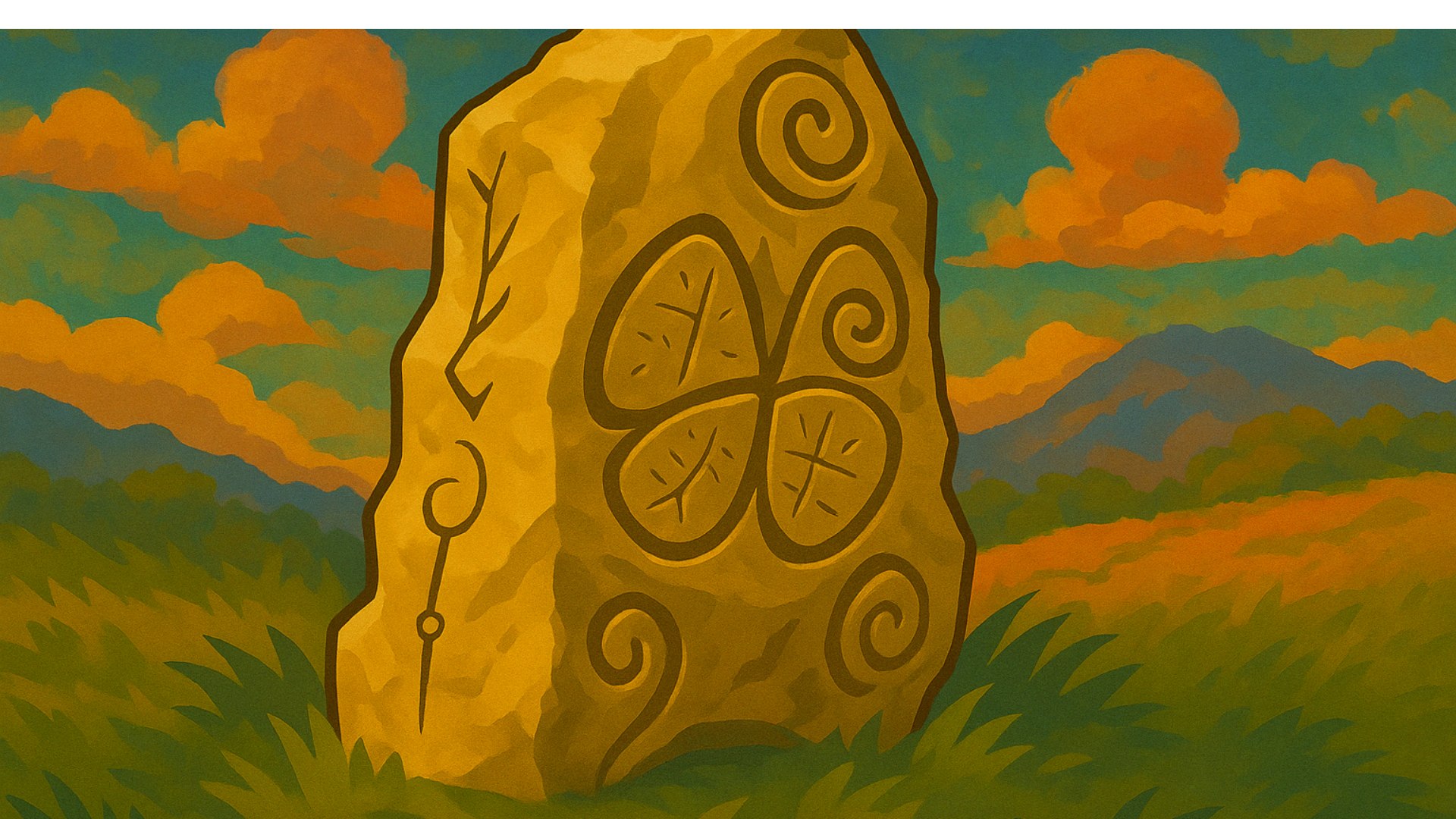 Stylized Game Ready Rune Stone 3K Triangles Low Poly FBX OBJ BLEND 3D ...