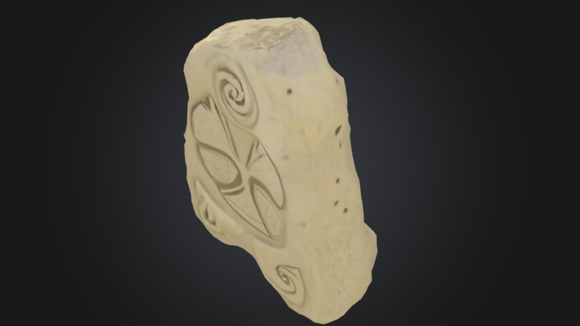 Stylized Game Ready Rune Stone 3K Triangles Low Poly FBX OBJ BLEND 3D ...