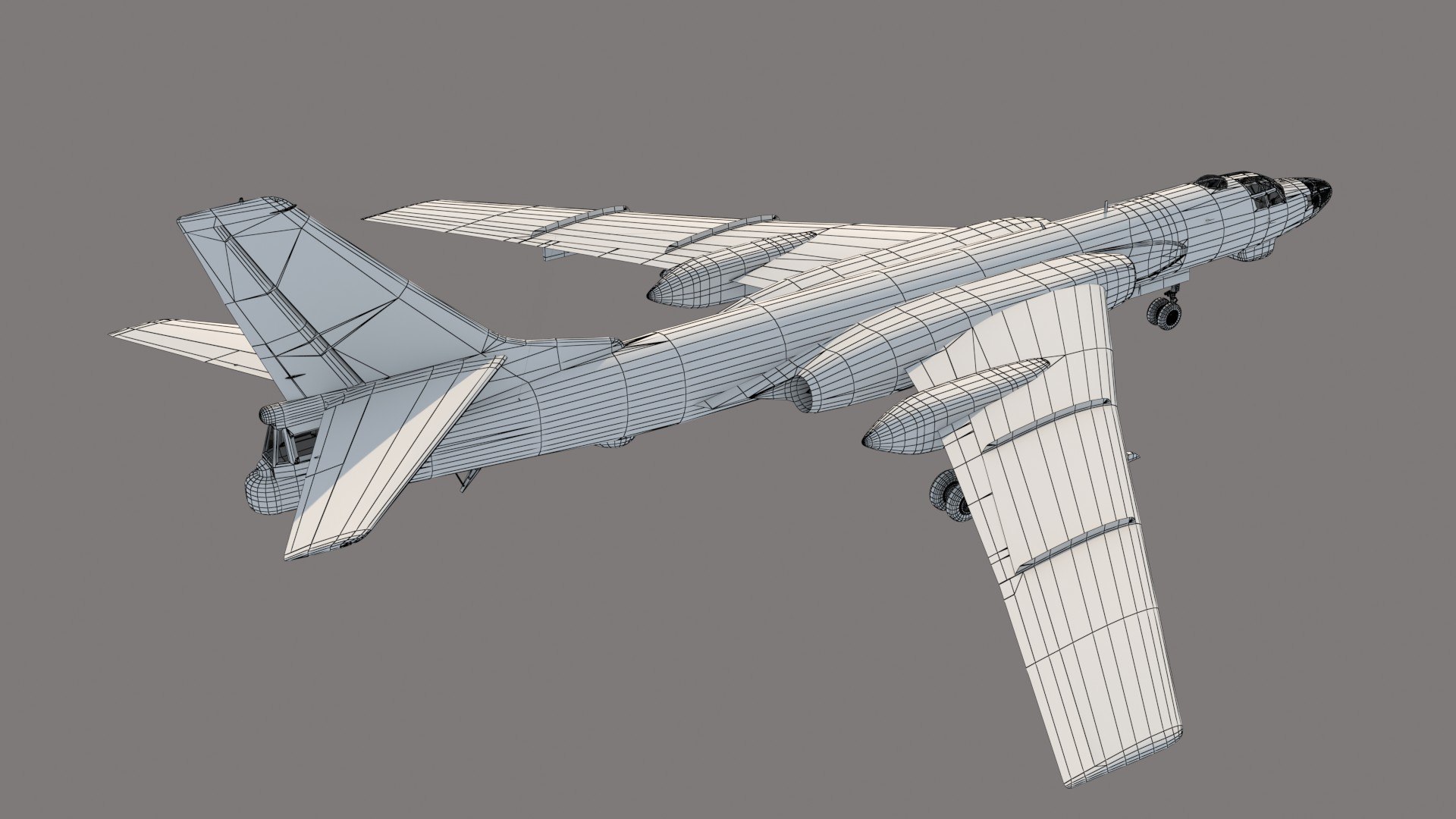 Xian H-6H Strategic Bomber Model - TurboSquid 2186905