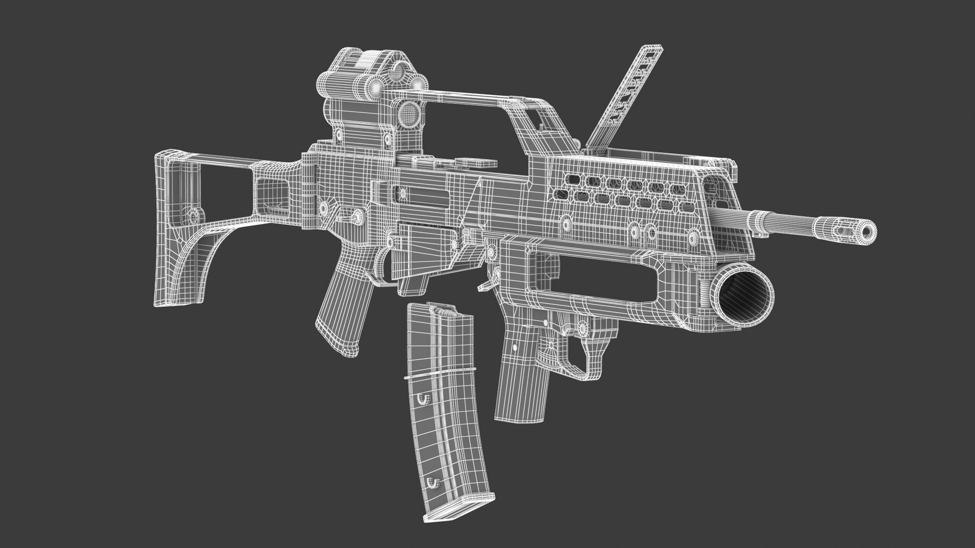 Heckler Koch AG36 Grenade Launcher 3D - TurboSquid 1992308