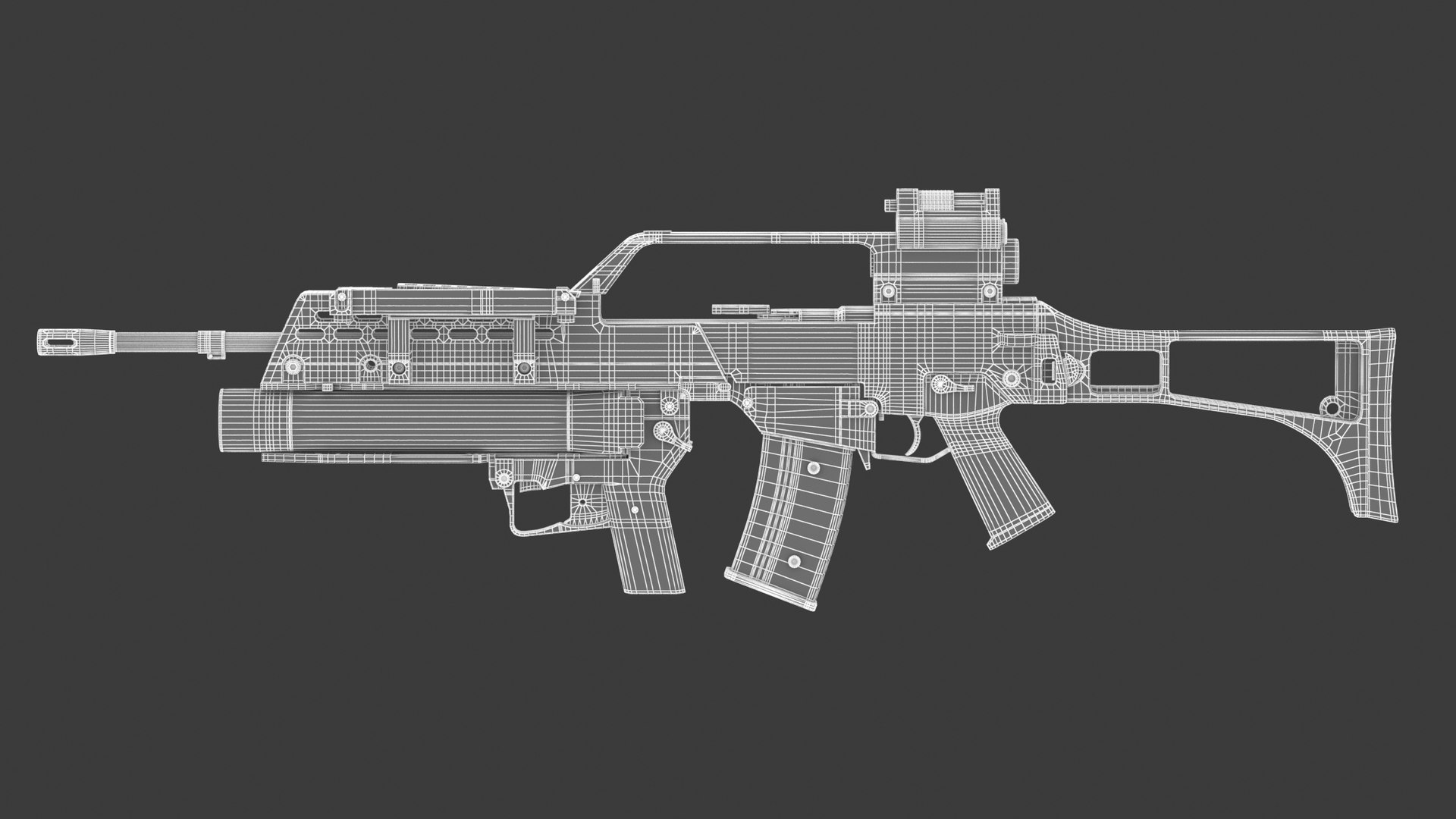 Heckler Koch AG36 Grenade Launcher 3D - TurboSquid 1992308