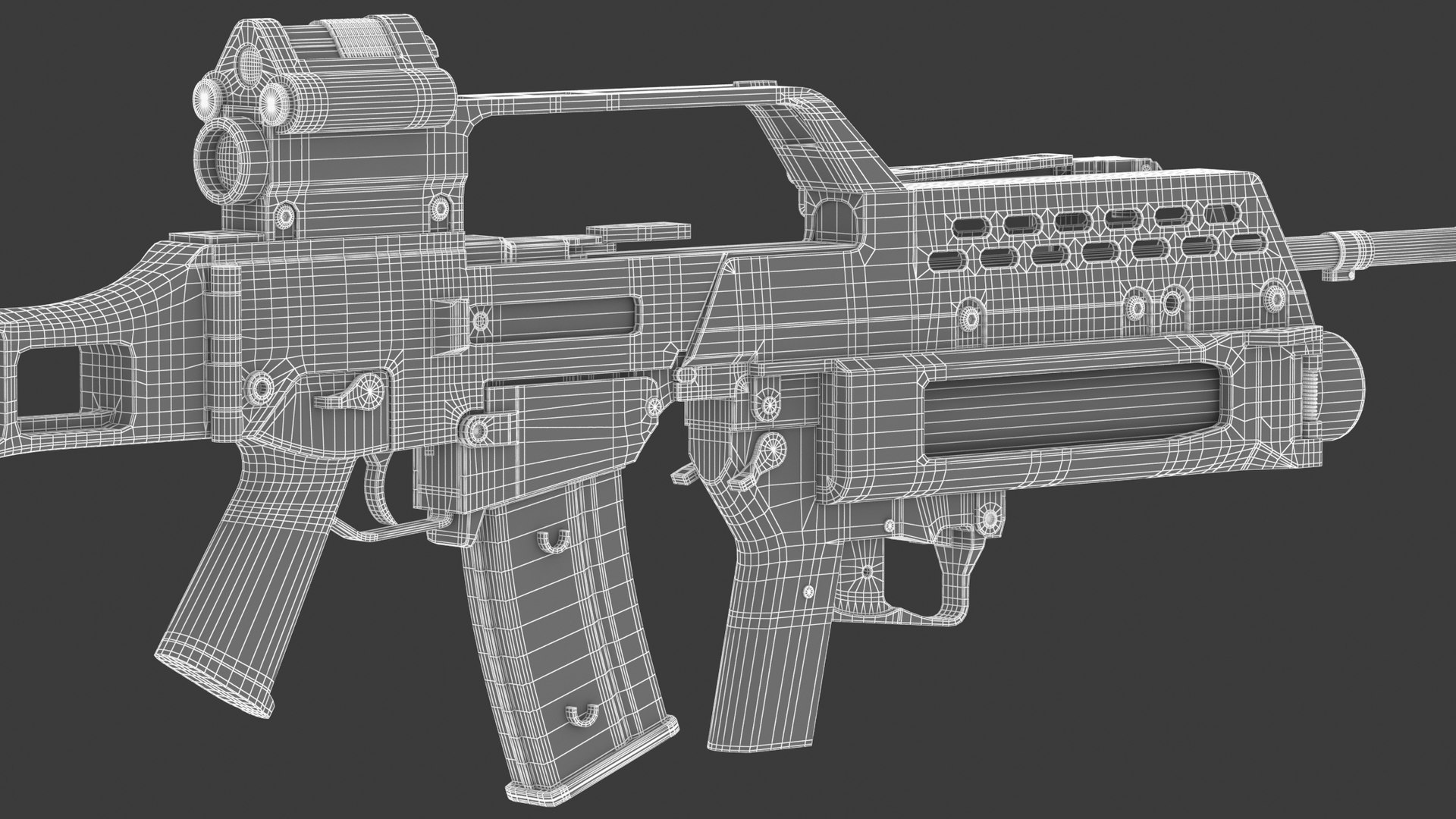 Heckler Koch AG36 Grenade launcher 3D - TurboSquid 1992308