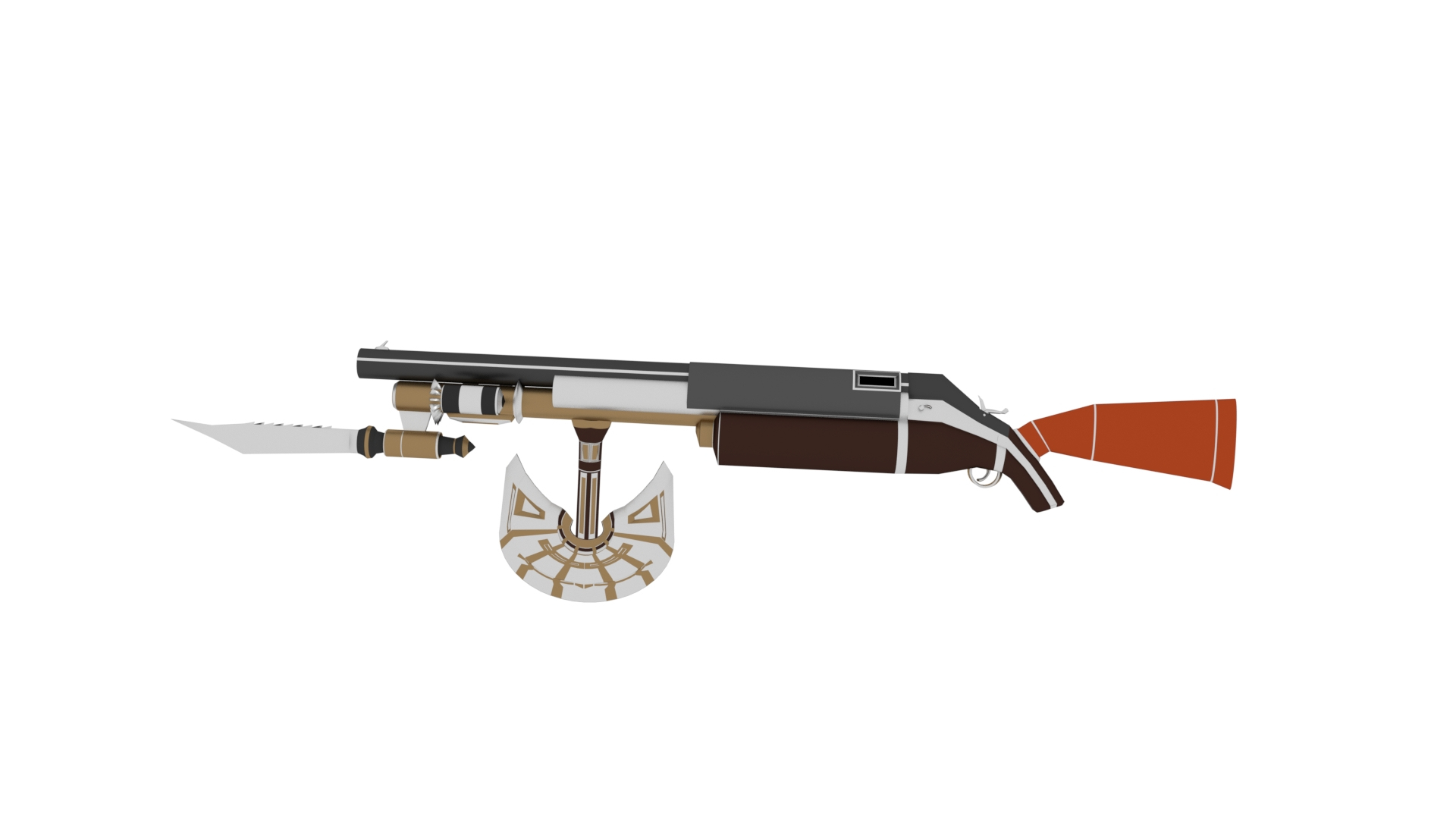 Rifle Apocalyptic 3D - TurboSquid 1166682