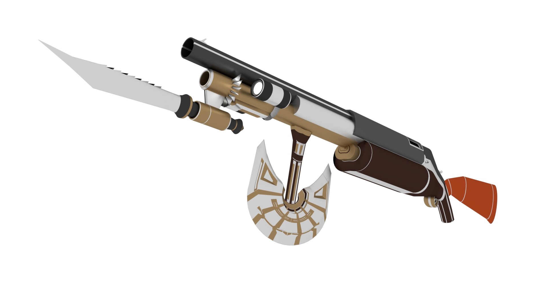 Rifle Apocalyptic 3D - TurboSquid 1166682