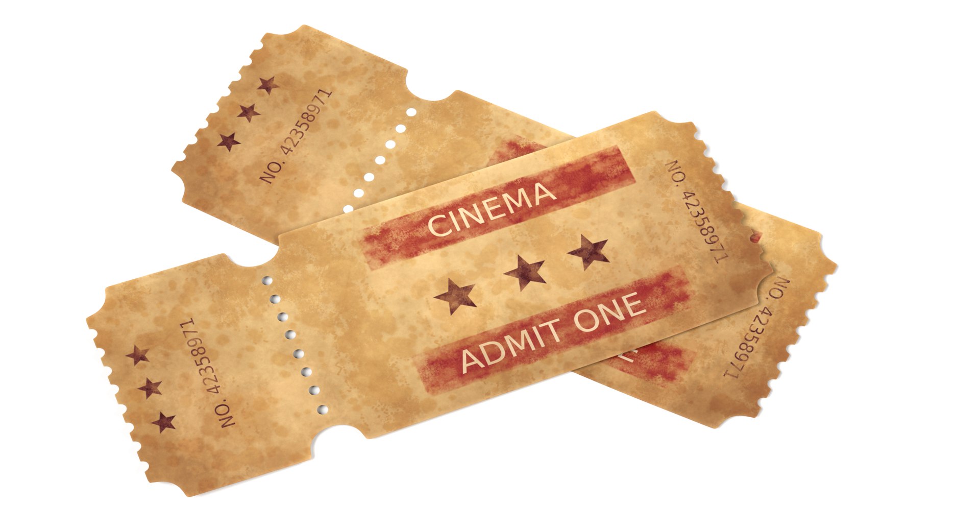 3D Ticket Model - TurboSquid 1168594