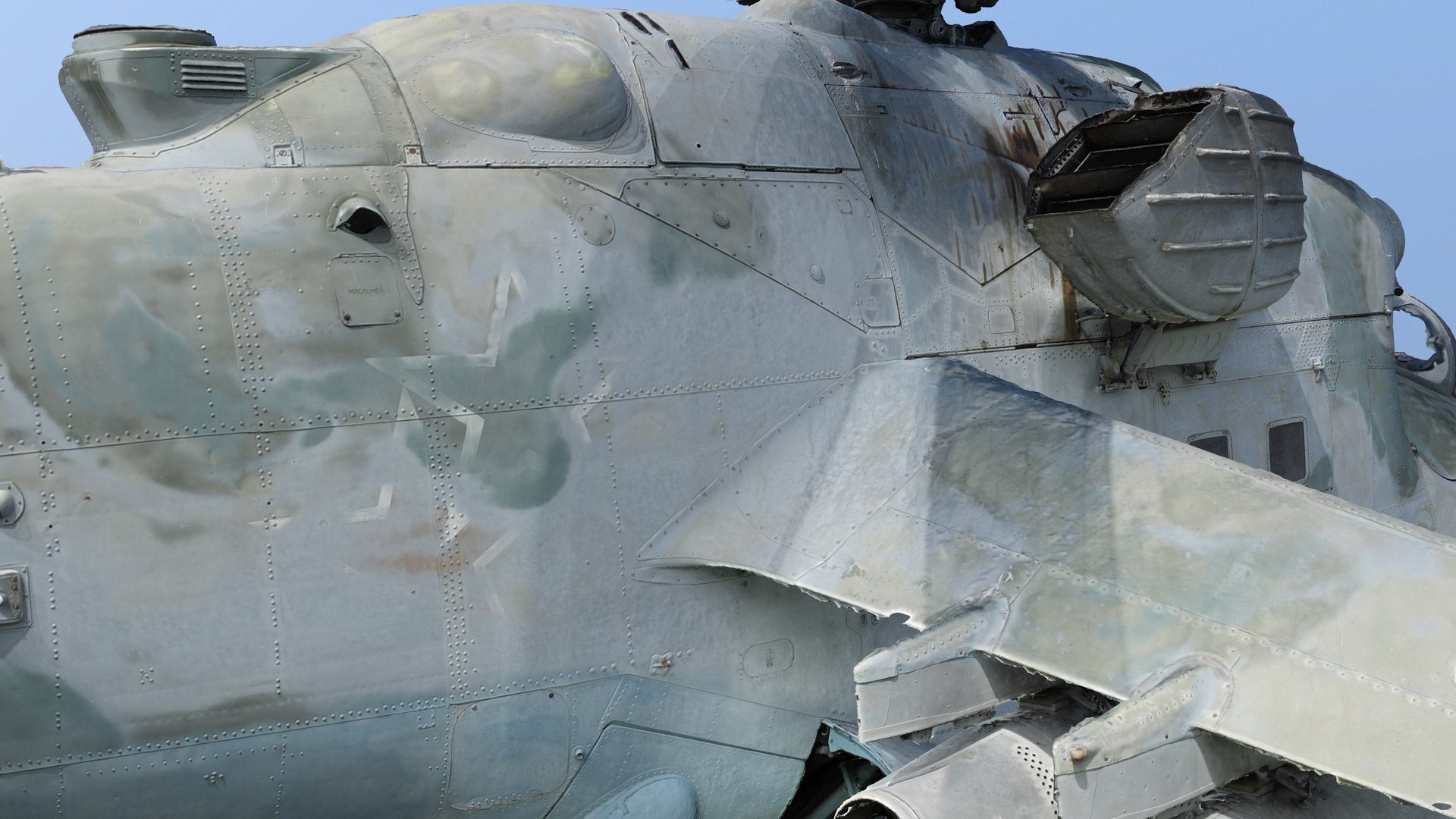 3D Model Mi-24 Attack Helicopter Photogrammetry Scan - TurboSquid 2179416