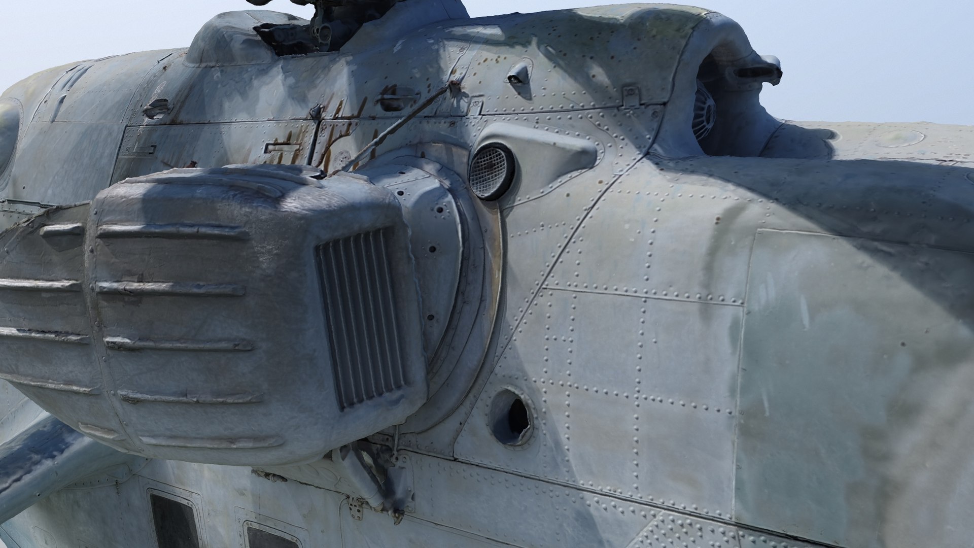 3D Model Mi-24 Attack Helicopter Photogrammetry Scan - TurboSquid 2179416