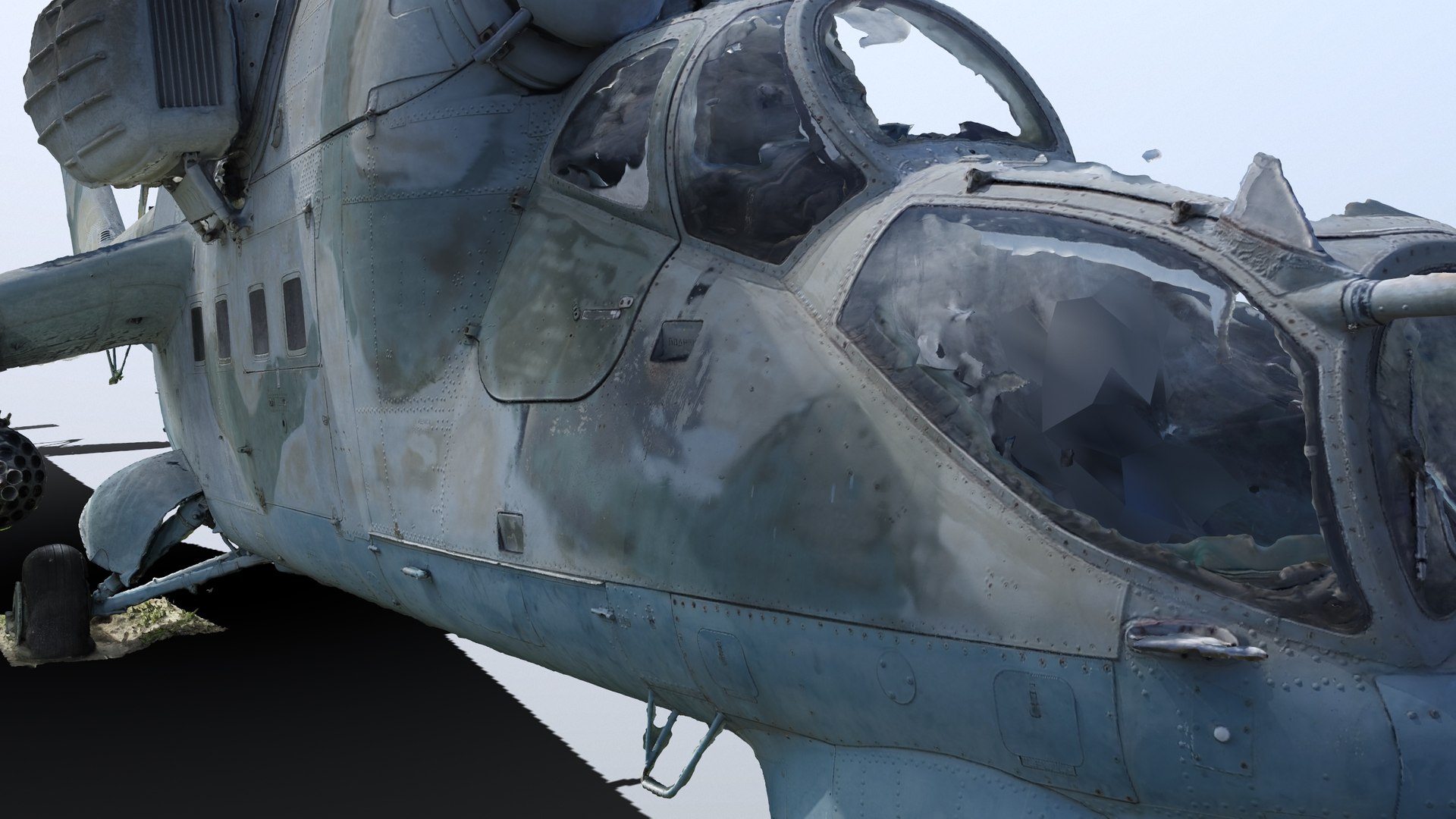 3D Model Mi-24 Attack Helicopter Photogrammetry Scan - TurboSquid 2179416
