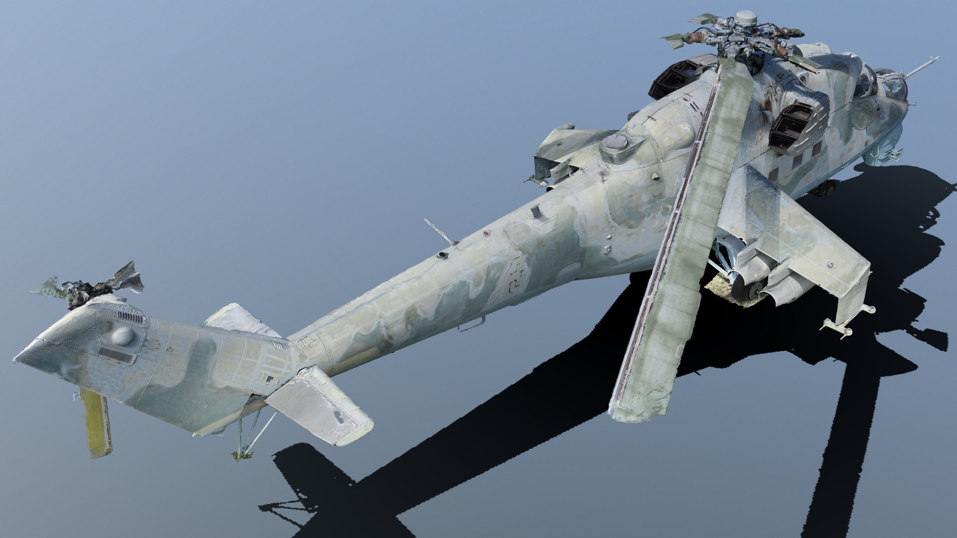 3D Model Mi-24 Attack Helicopter Photogrammetry Scan - TurboSquid 2179416
