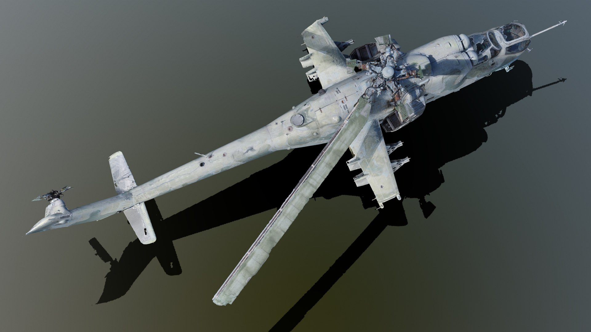 3D Model Mi-24 Attack Helicopter Photogrammetry Scan - TurboSquid 2179416