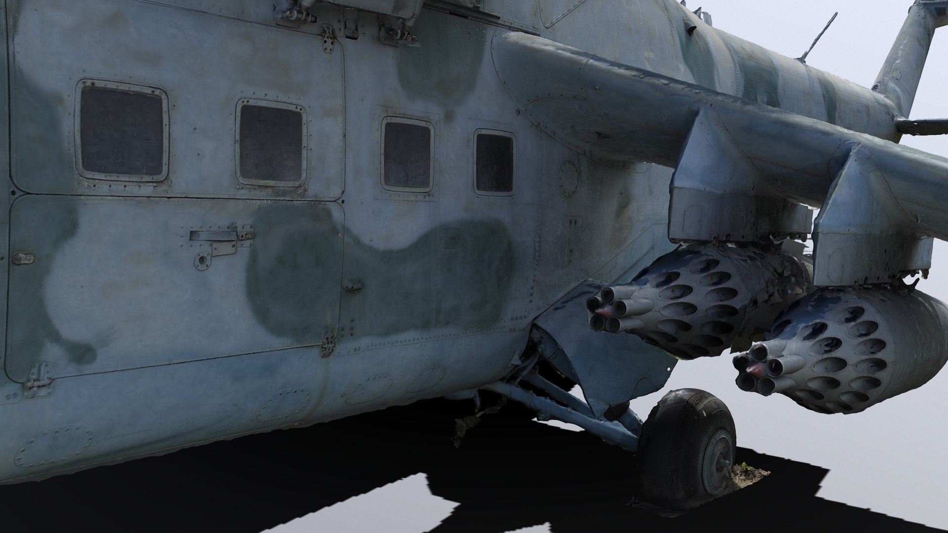 3D Model Mi-24 Attack Helicopter Photogrammetry Scan - TurboSquid 2179416