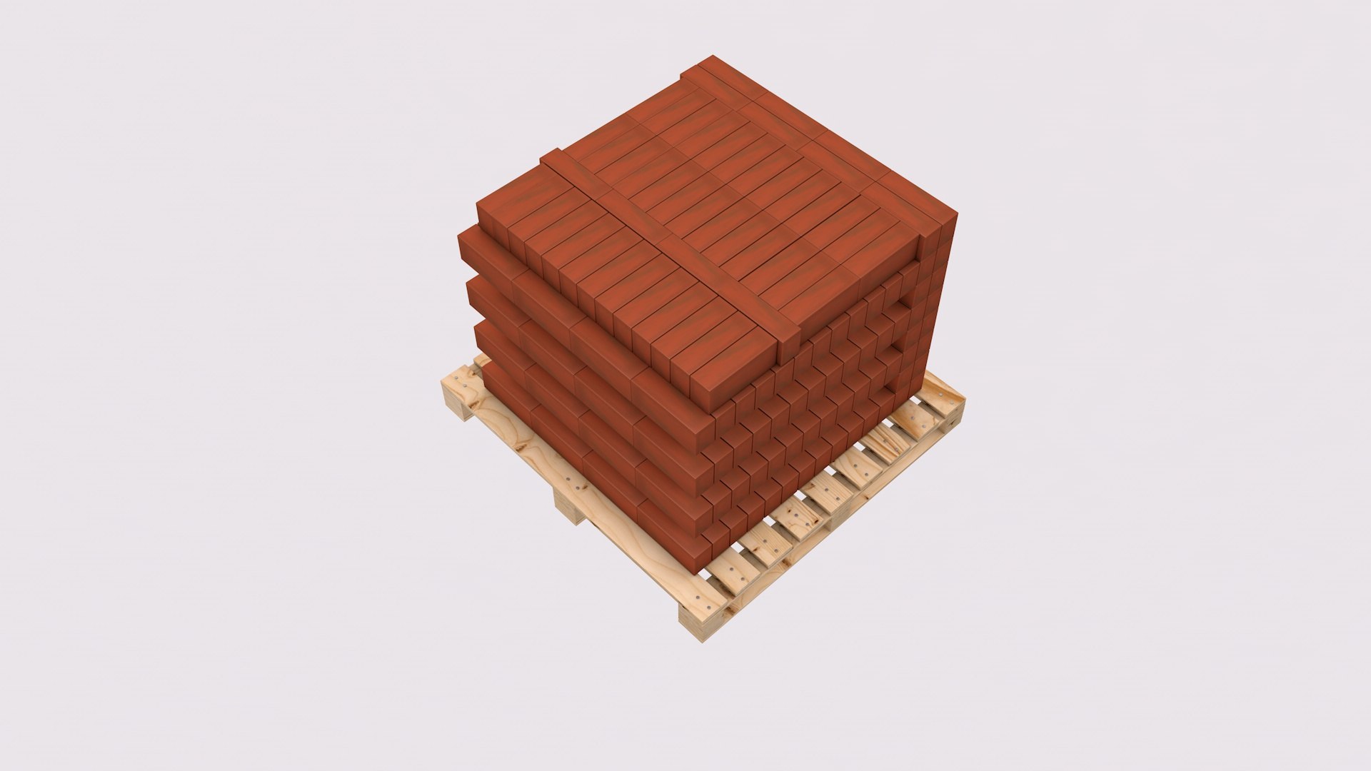 3D Model Pallet With Bricks - TurboSquid 1760295