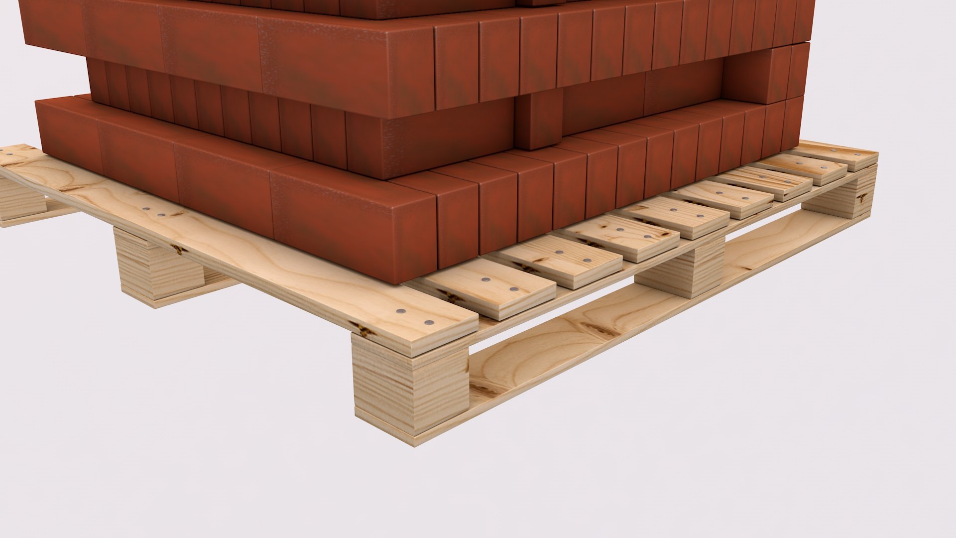 3D Model Pallet With Bricks - TurboSquid 1760295