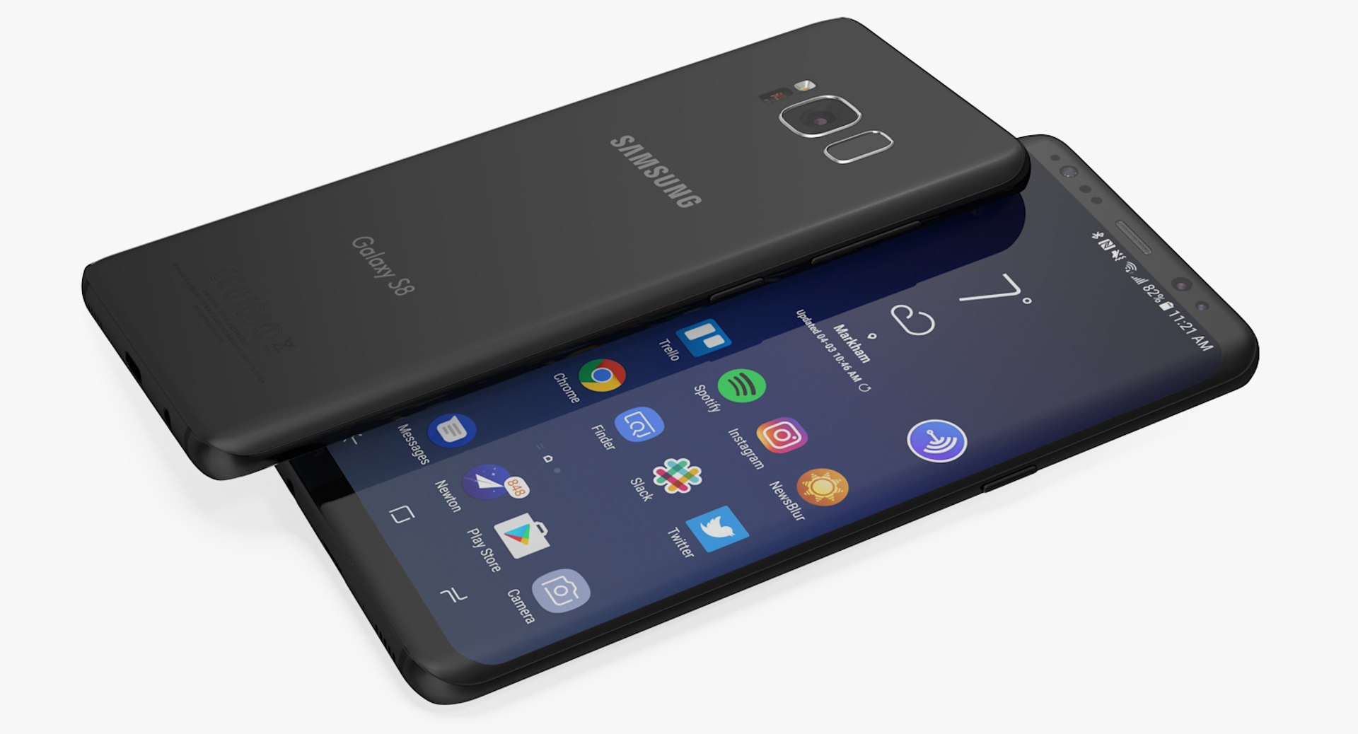 Samsung Galaxy S8 Midnight Model - TurboSquid 1195880