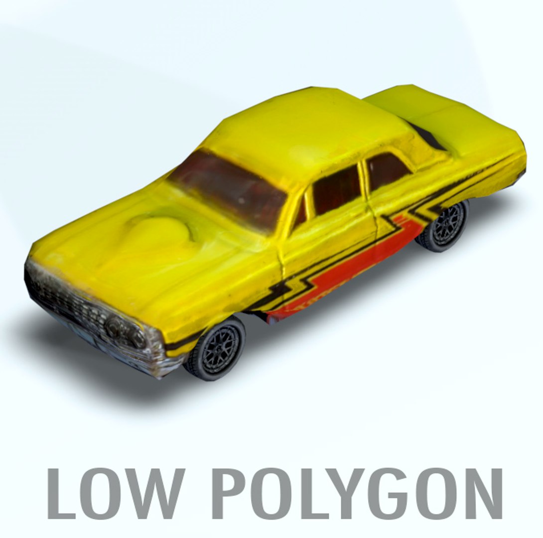 3d Model Car Polygons