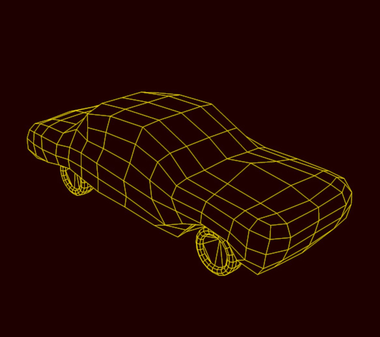 3d Model Car Polygons