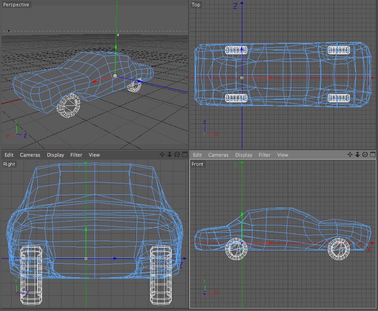 3d Model Car Polygons