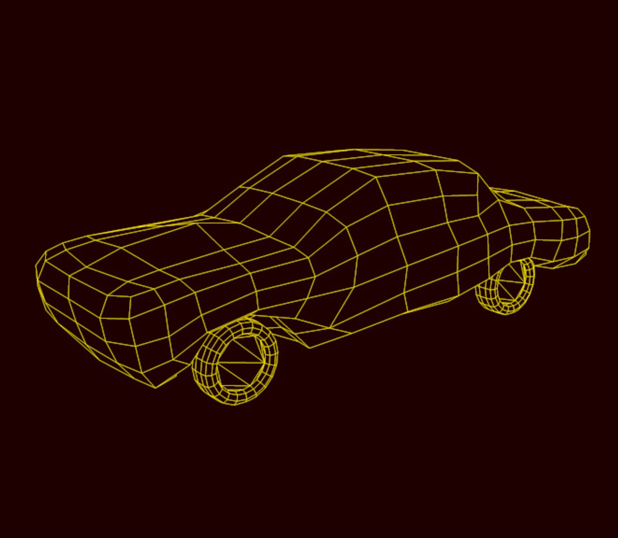 3d Model Car Polygons