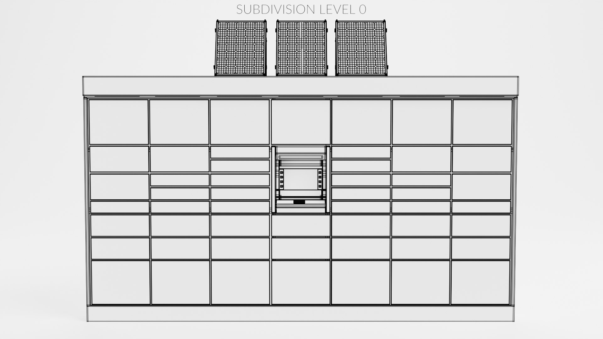 Parcel Lockers With Solar Panels Model - TurboSquid 2135053