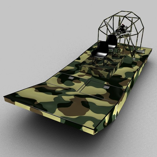 3D swamp airboat - TurboSquid 1306943