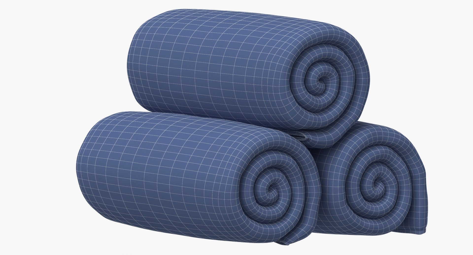 3D Prop 21 Rolled Towels White Three - TurboSquid 2146823