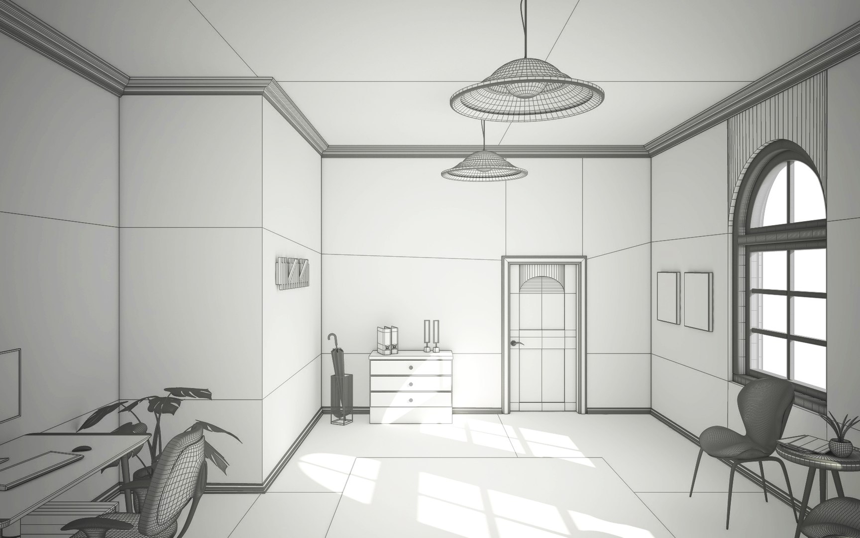 3D Office Corner Model - TurboSquid 1732671