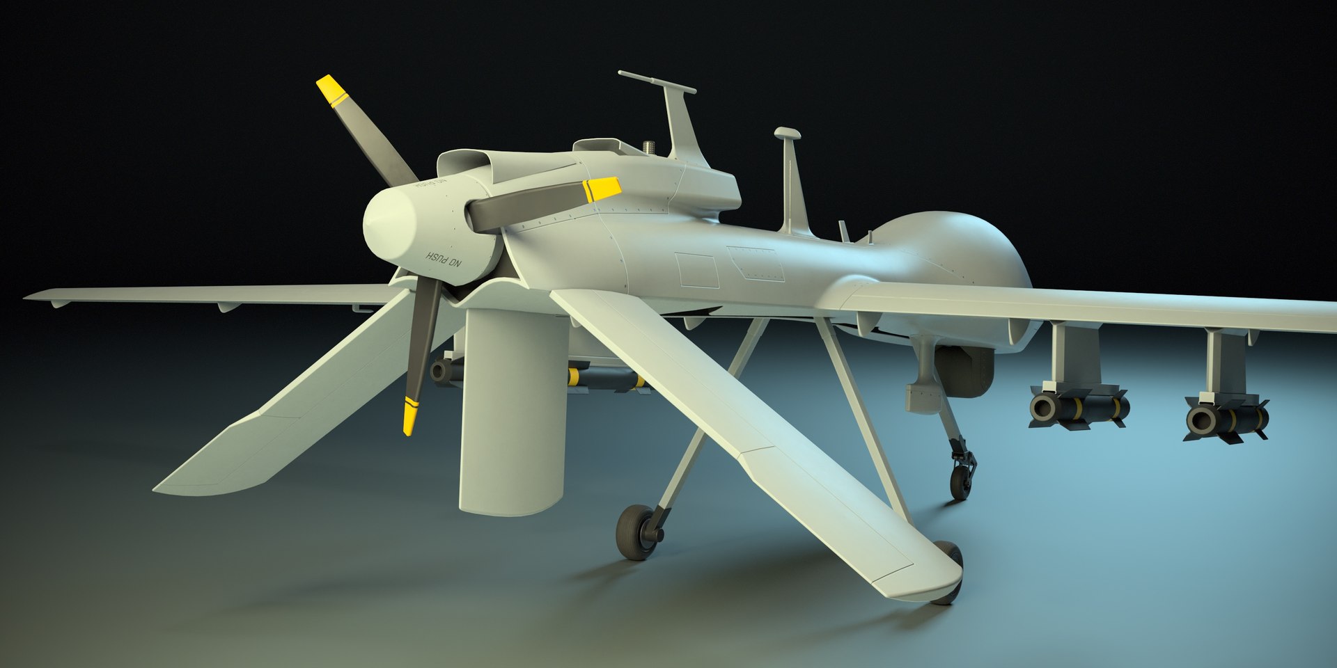 3D UAV MQ-1C Gray Eagle PBR Model - TurboSquid 2326221