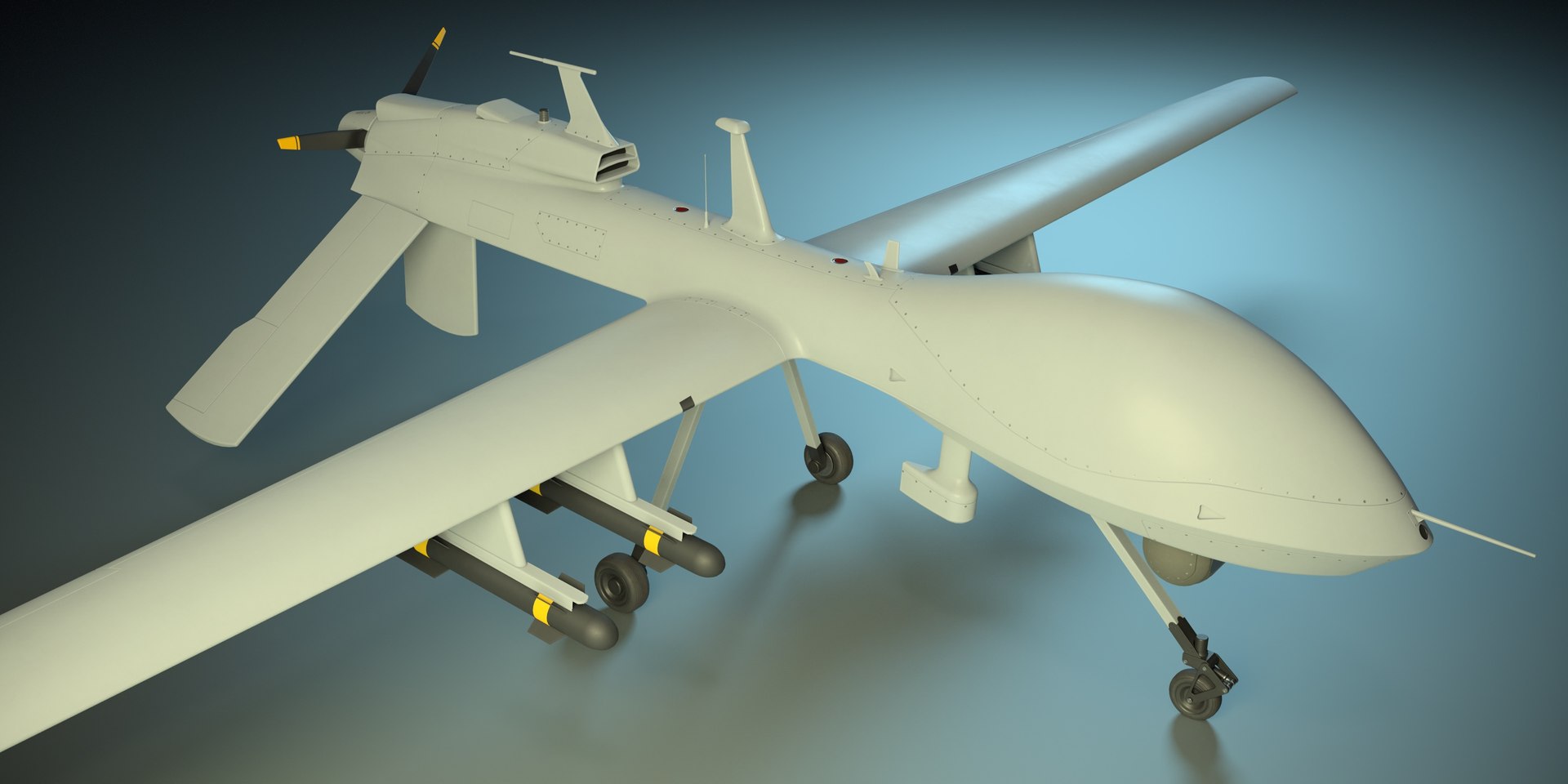 3D UAV MQ-1C Gray Eagle PBR Model - TurboSquid 2326221
