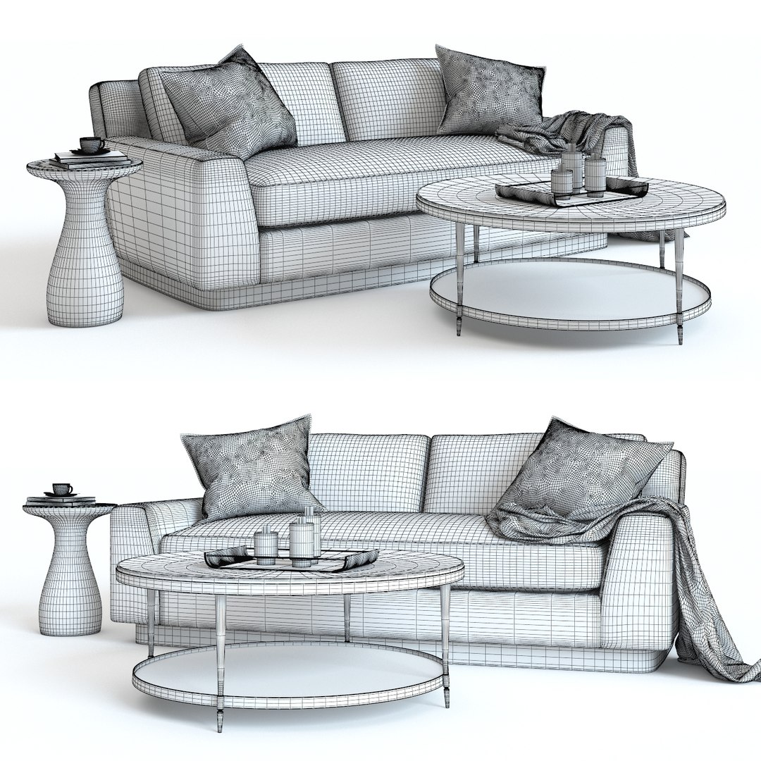 Bakers laguna sofa 6 3D model - TurboSquid 1311385