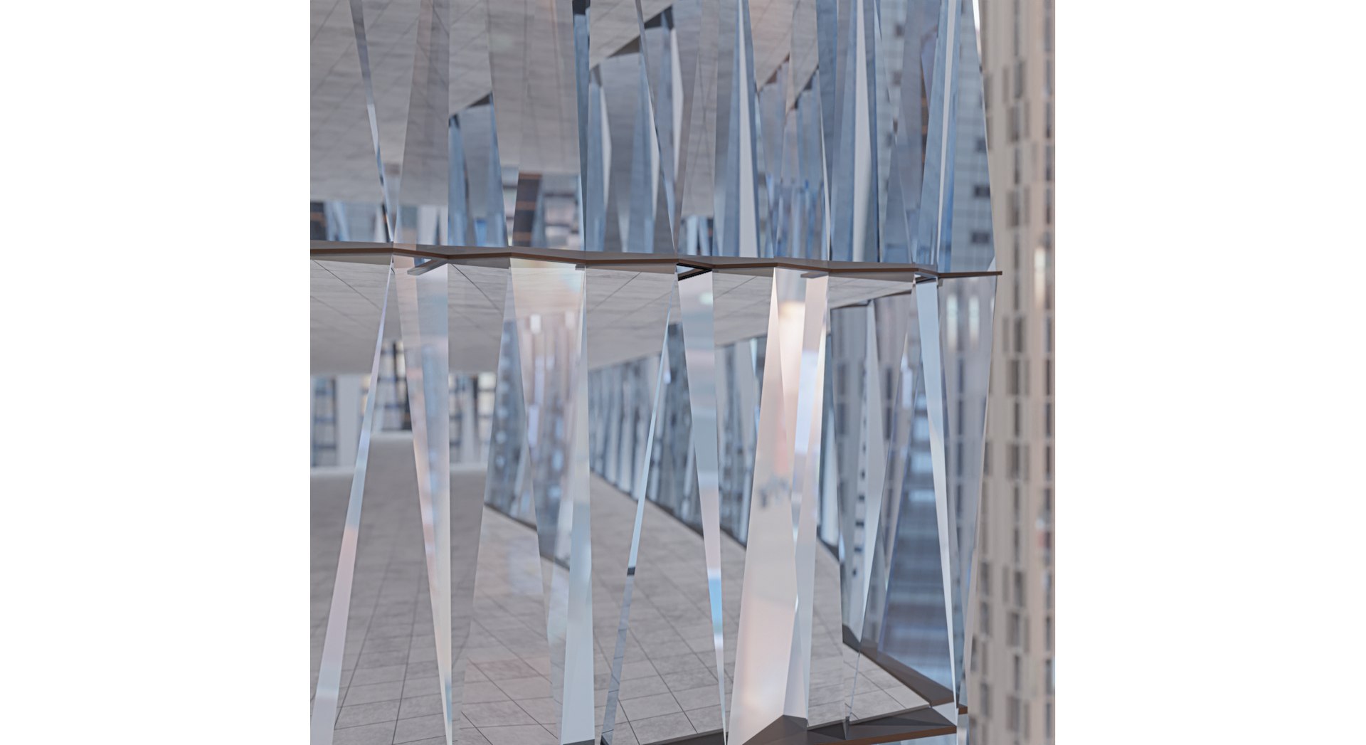 3D Collection Of 100 3D Curtain Walls Facades Assets And 12 ...