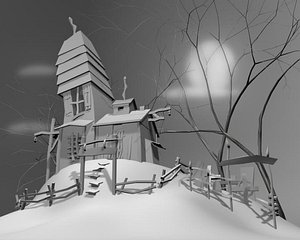 Download 3D Haunted House Maya Models - TurboSquid