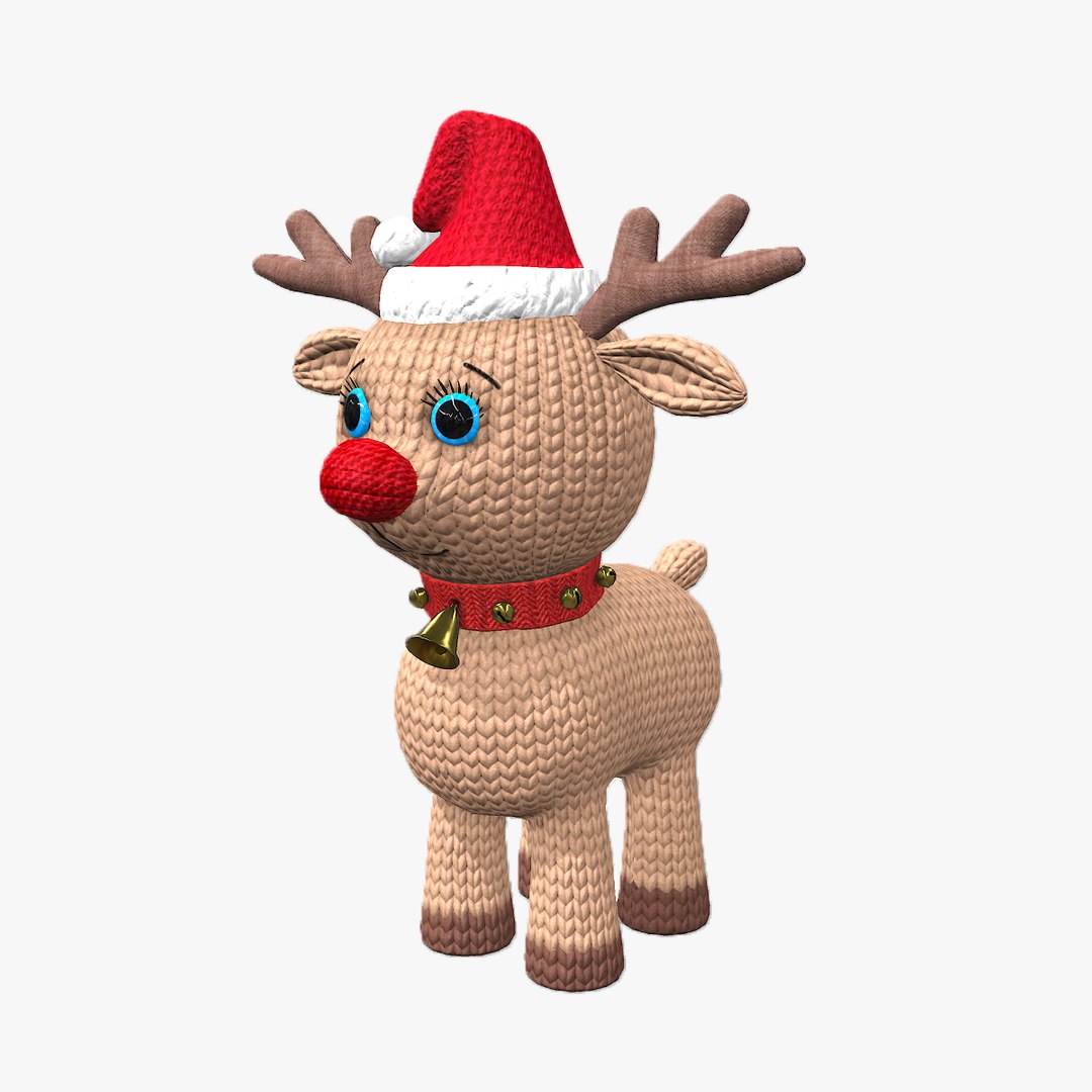 3D Knitted toy Rudolf - TurboSquid 2007799