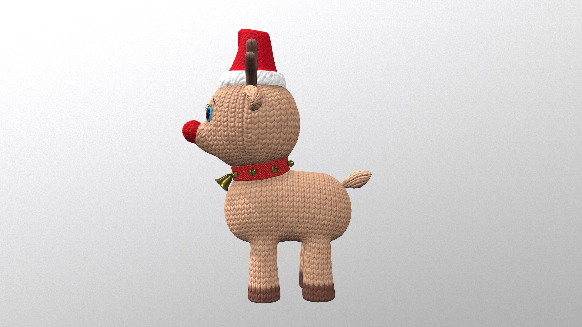 3D Knitted Toy Rudolf - TurboSquid 2007799
