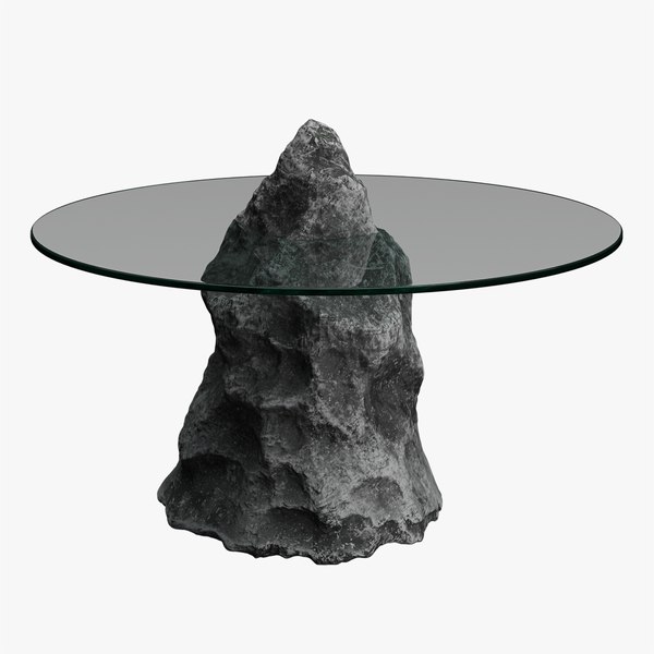 Slump rock coffee table 3D model - TurboSquid 1946157