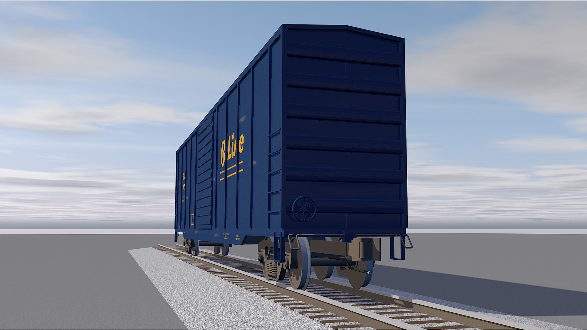 3D Freight Train Car - Box Car - TurboSquid 2248353