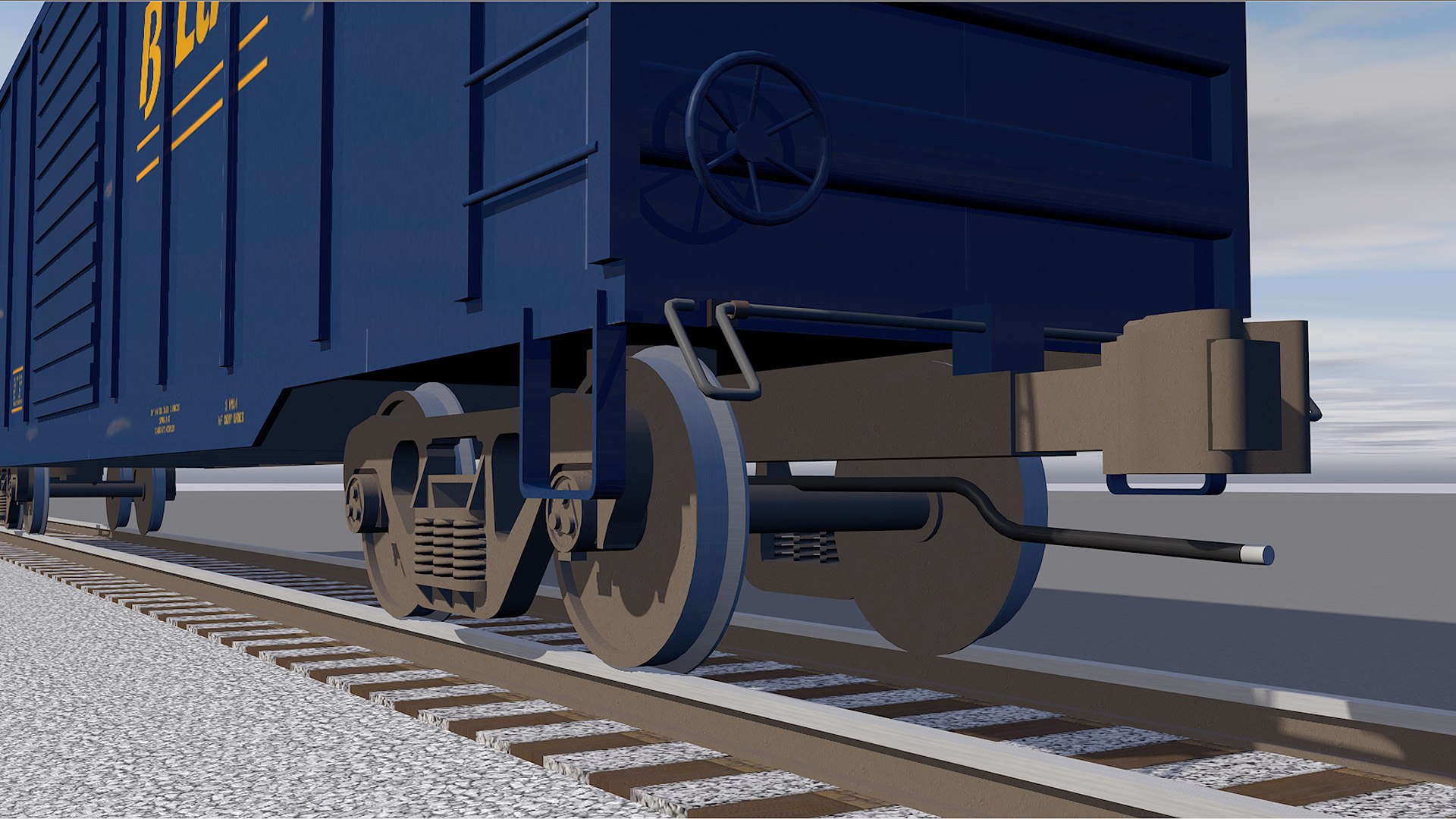 3D Freight Train Car - Box Car - TurboSquid 2248353