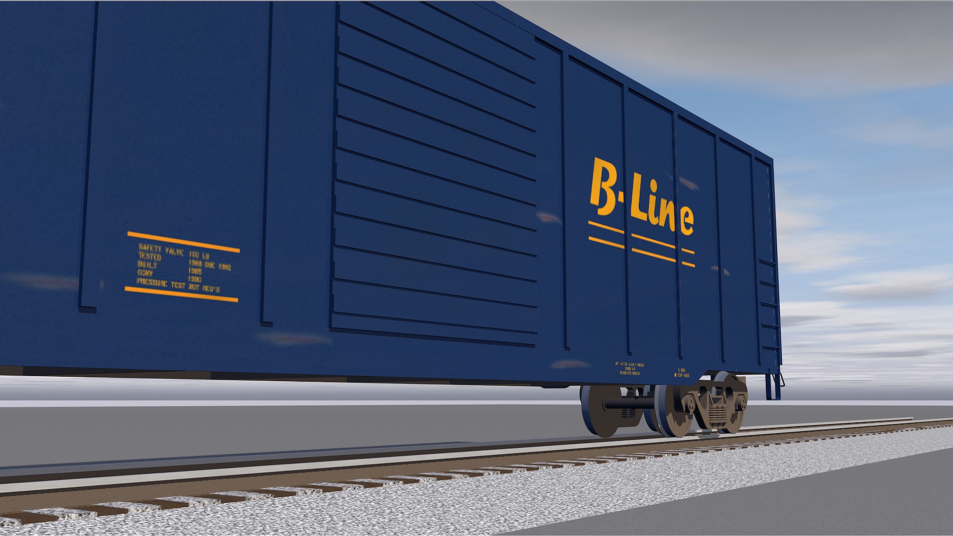 3D Freight Train Car - Box Car - TurboSquid 2248353