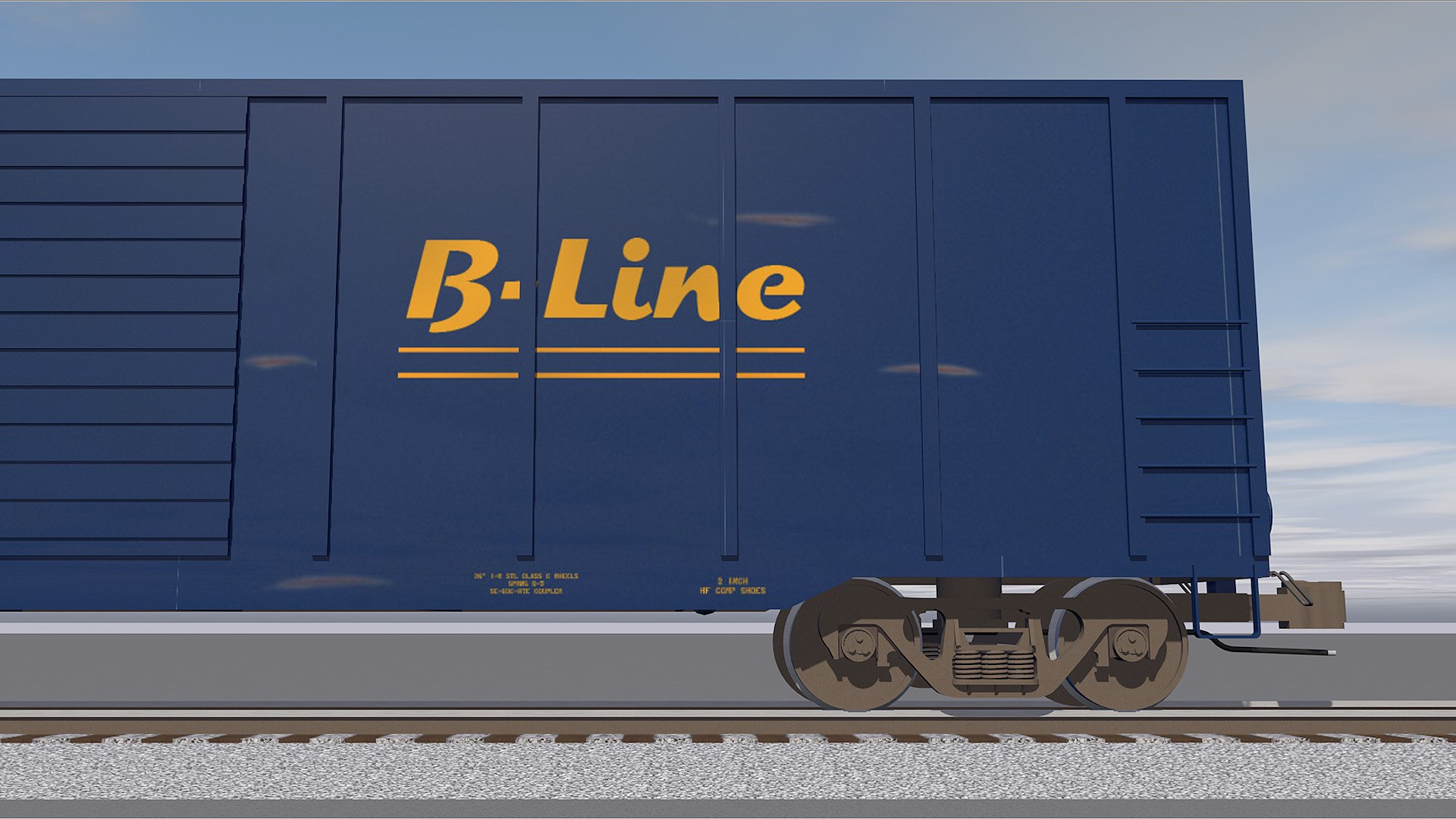 3D Freight Train Car - Box Car - TurboSquid 2248353