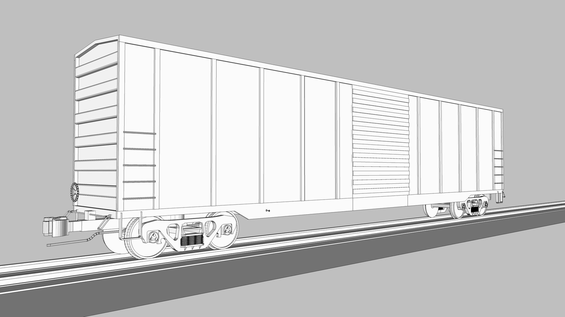 3D Freight Train Car - Box Car - TurboSquid 2248353