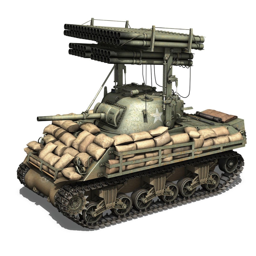 M4a3 Sherman Calliope M4 3d Model